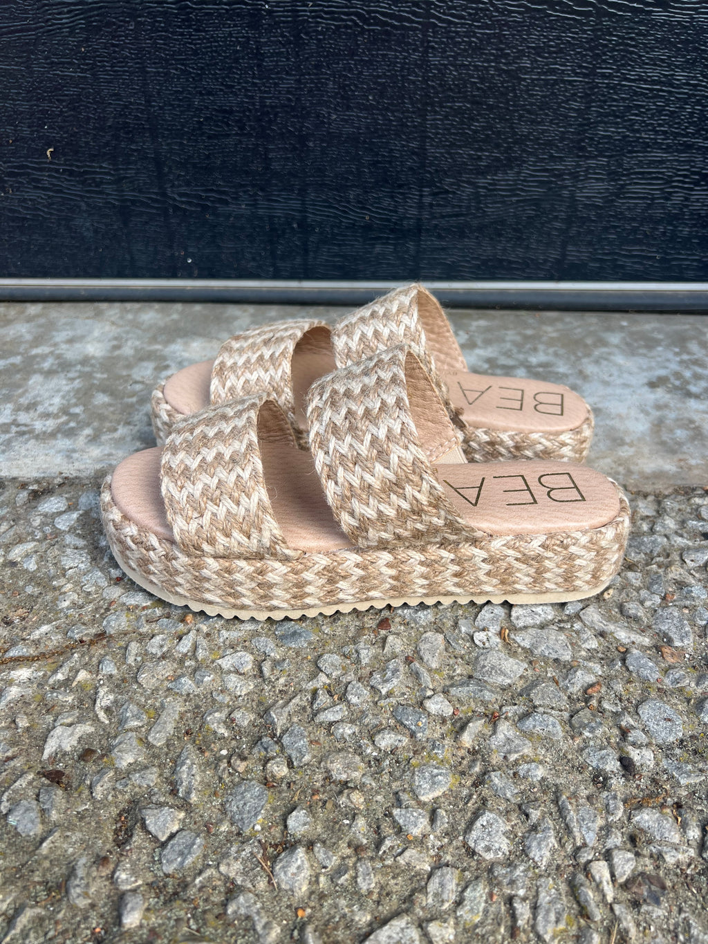Borderline Platform Sandal in Natural Multi at Sophie Joplin, MO